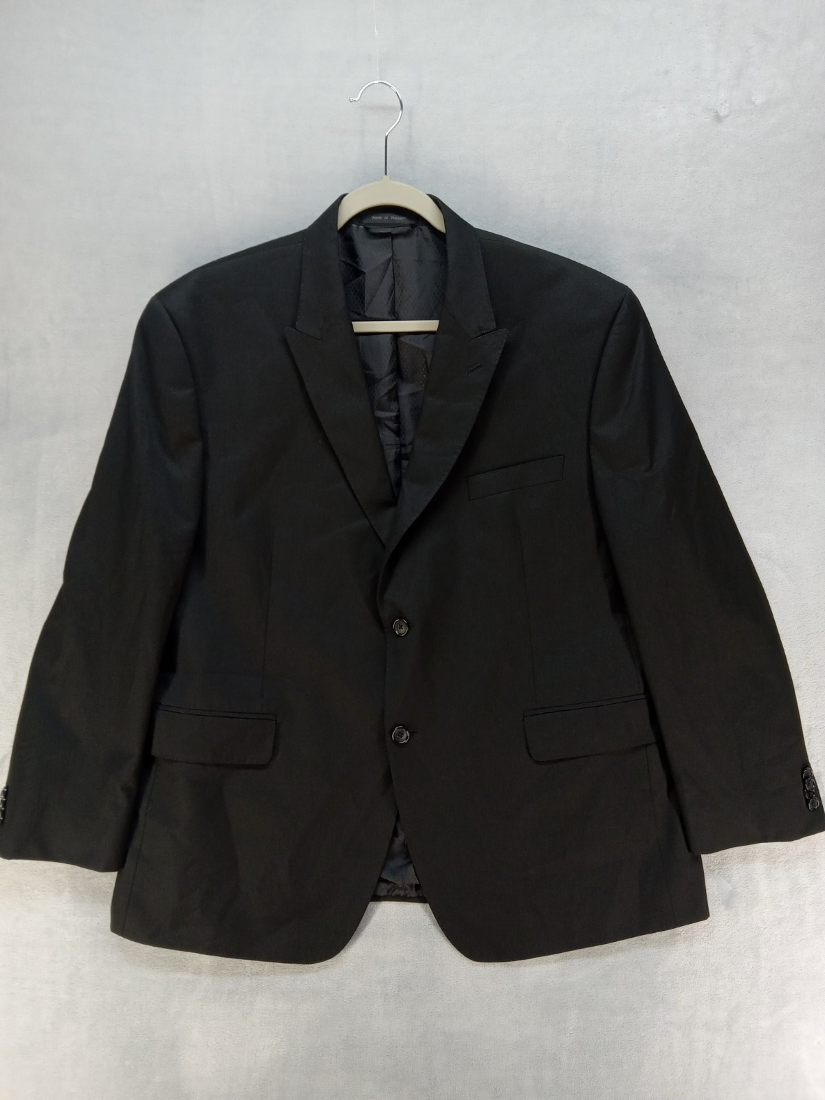 Sean John Fine Tailored Black Men's Sport Coat Suit Blazer Jacket 46S の ...