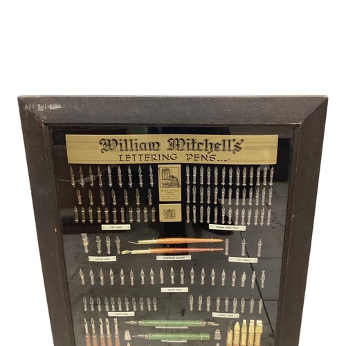 William Mitchell Antique Lettering Pens Display Board Sample ...