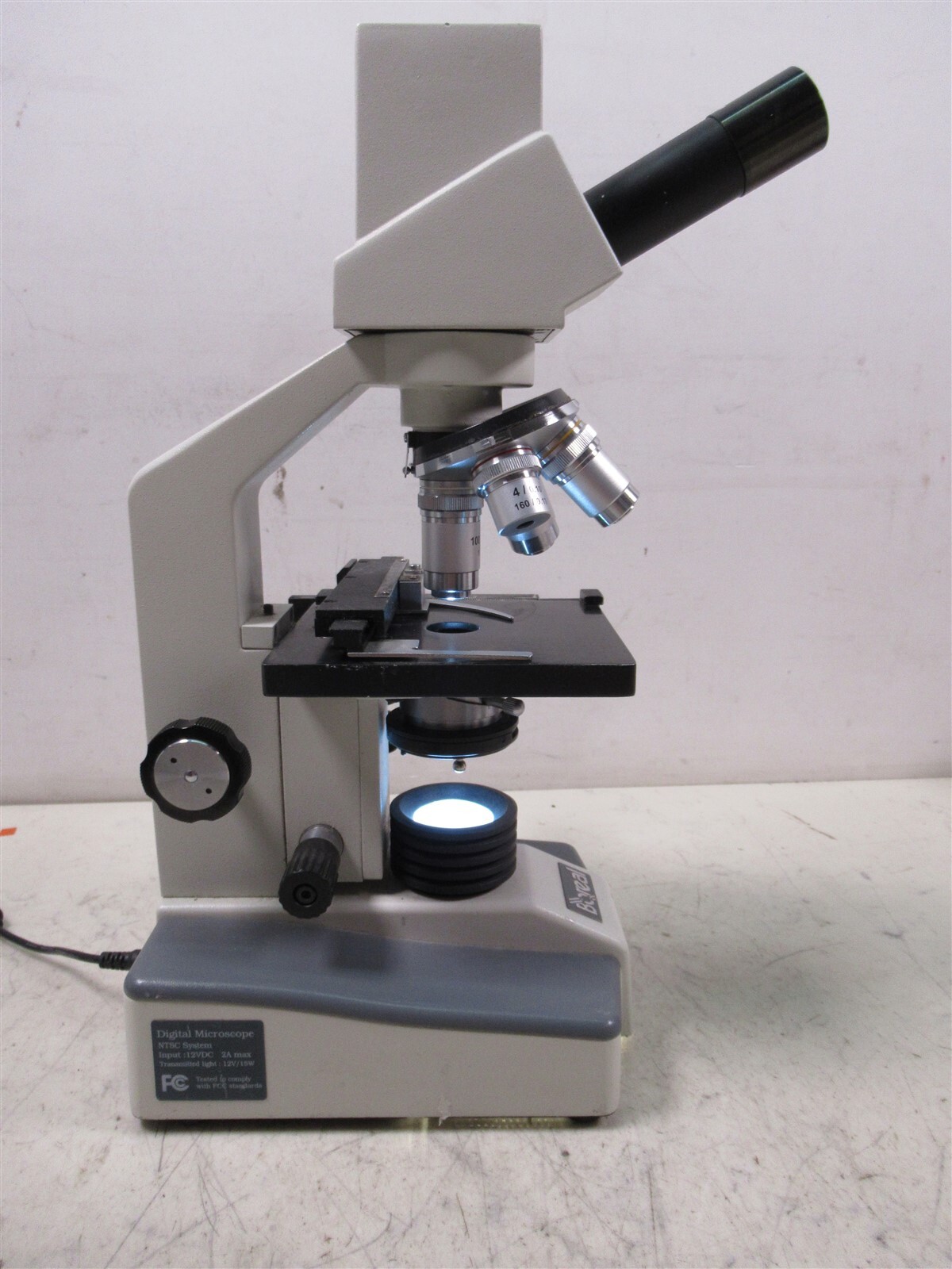 Boreal Biological Monocular Microscope Digital USB w/ 4 Objective ...