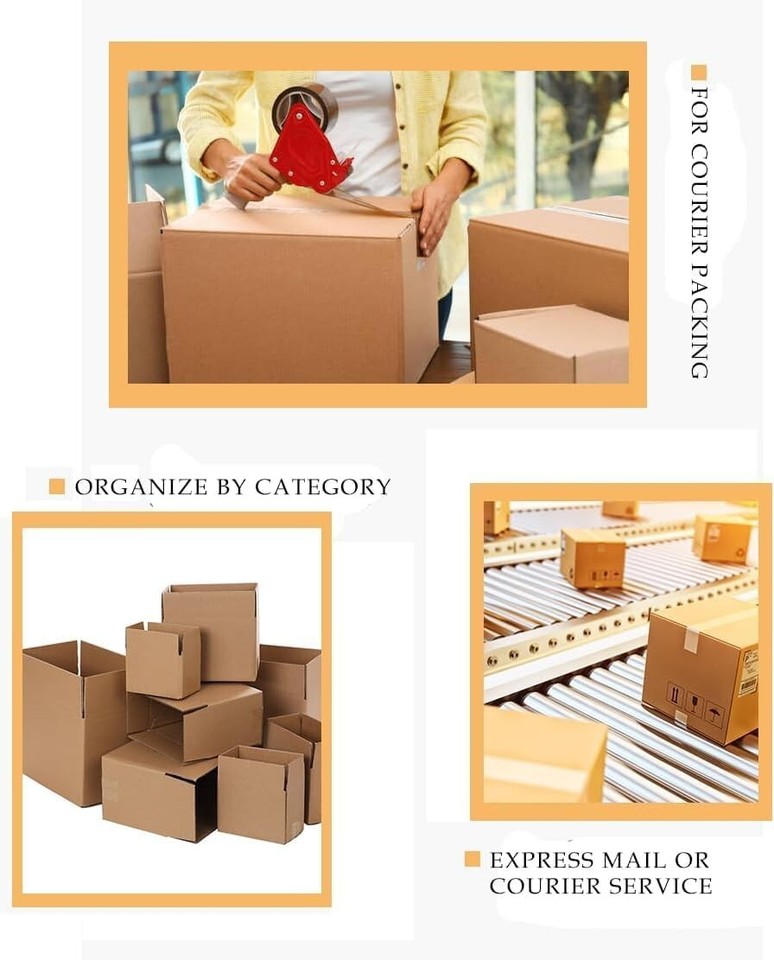25 PCS 9 x 6 x 4" Cardboard Shipping Boxes Corrugated Packaging Mailing ...