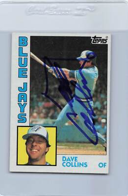 1984 Topps #733 Dave Collins Blue Jays Signed Auto *G2787 | eBay