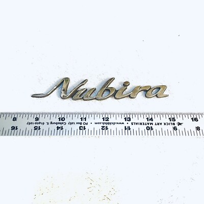 NUBIRA EMBLEM LOGO BADGE DAEWOO OEM REAR FACTORY GENUINE ORIGINAL USED ...