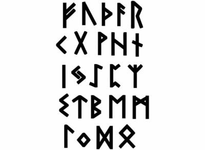 Aufkleber sticker alphabet buchstaben odin wikinger runen pagan ...