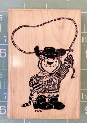 TIGER COWBOY by Suzy's Zoo buckaroo rope old west rodeo bull rider ...