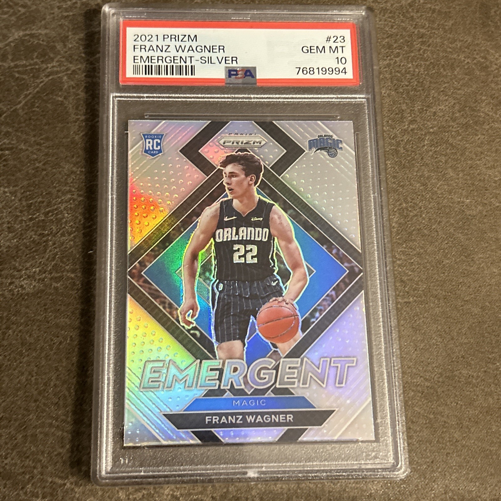 2021-22 Panini Prizm - Emergent Silver Prizm #23 Franz Wagner (RC) for ...