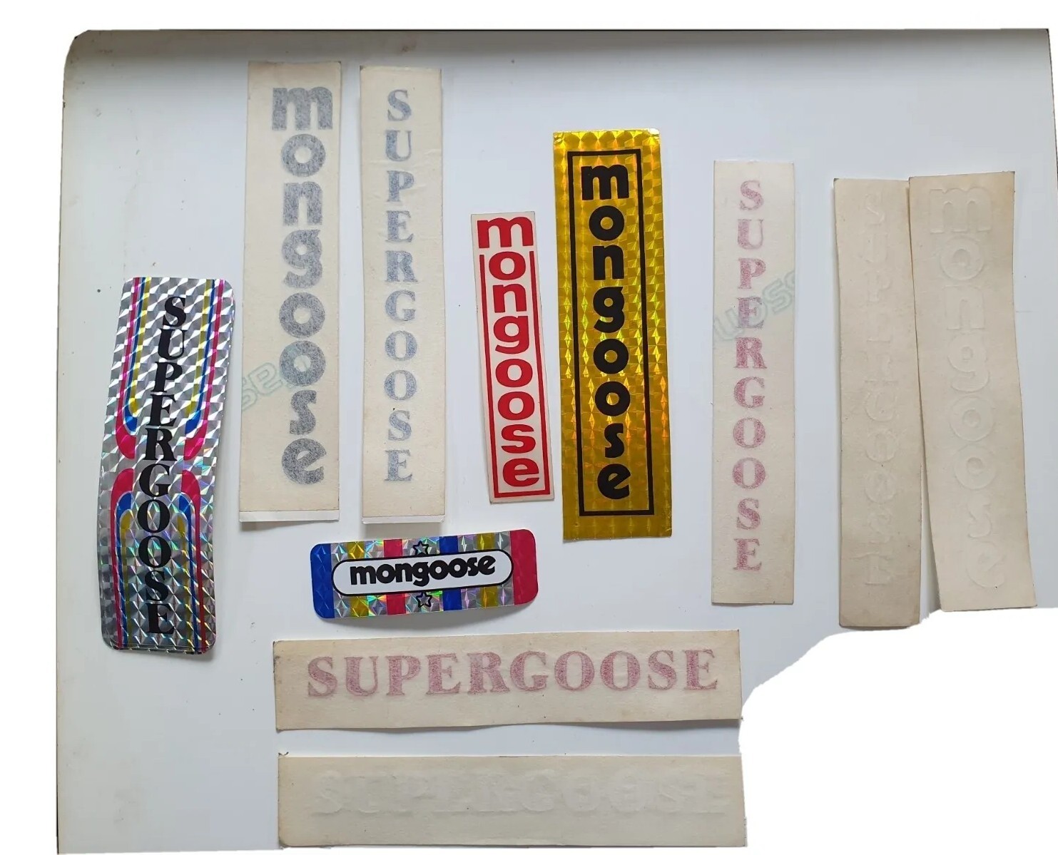 Mongoose Supergoose BMX Stickers Original Vintage 1980's £8 each old ...