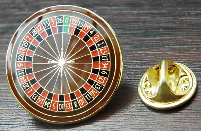 Roulette Wheel Pin Badge Gambler Brooch | eBay UK