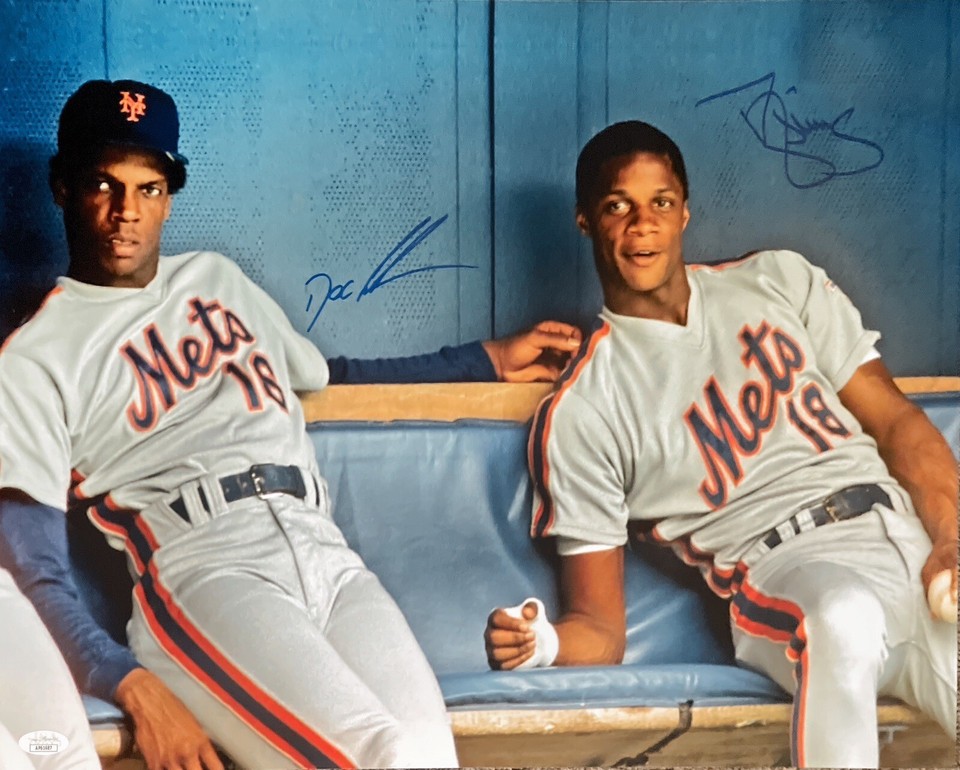 Mets Doc Gooden and Darryl Strawberry Autographed 16x20 Photo w/ JSA ...