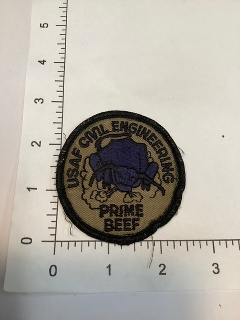 U.S.A.F. CIVIL ENGINEERING PRIME BEEF SQUADRON PATCH | eBay