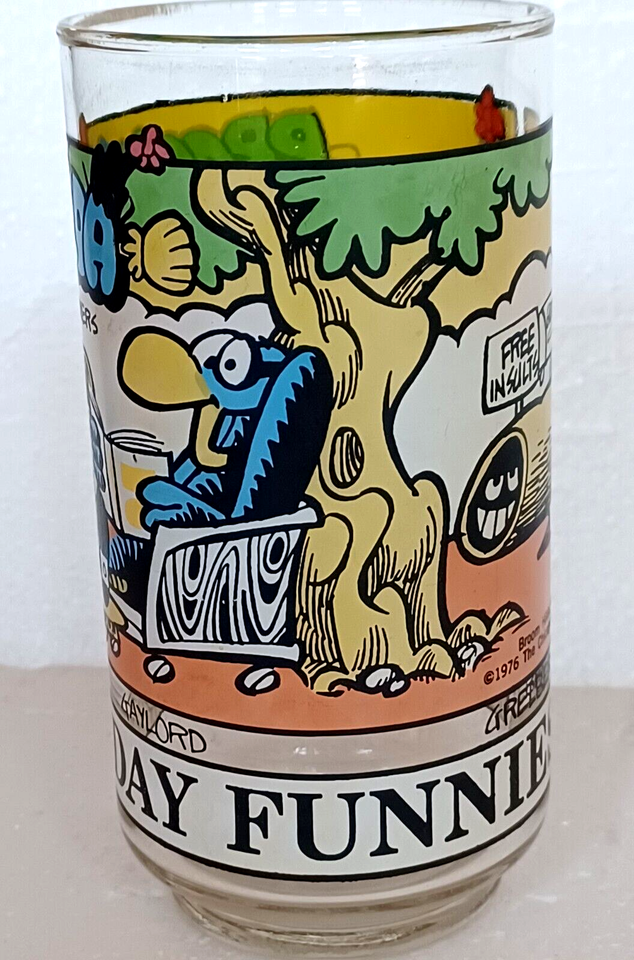 Broom Hilda Grelber Character Glass 1976 The Sunday Funnies Russell ...