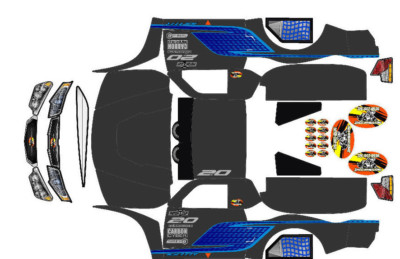 Losi 5ive T wrap decals sticker hoonage hpi baja 5t sc BIG FLEX JACKSON ...