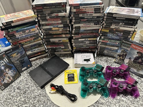 PlayStation 2 PS2 Console Slim CHOOSE YOUR BUNDLE! + Accessories + Game ...