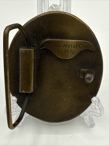 MAKING HAY WHILE THE SUN SHINES INDIANA METAL CRAFT BELT BUCKLE - 1976 ...
