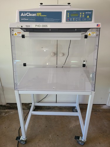 AirClean Systems 600 PCR Workstation Laminar Flow Hood with Stand ...