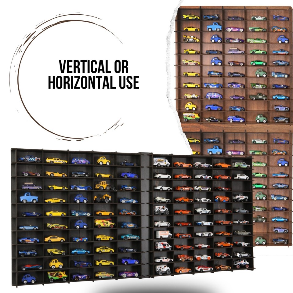 1:64Toy Car Wall Shelf, Hotwheels, Matchbox Compatible Display Case for ...