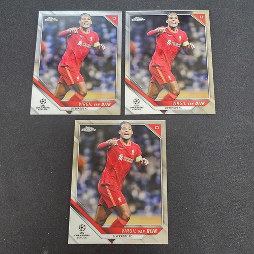 2021 22 TOPPS CHROME UCL VIRGIL VAN DIJK BASE 3LOT C1 | eBay