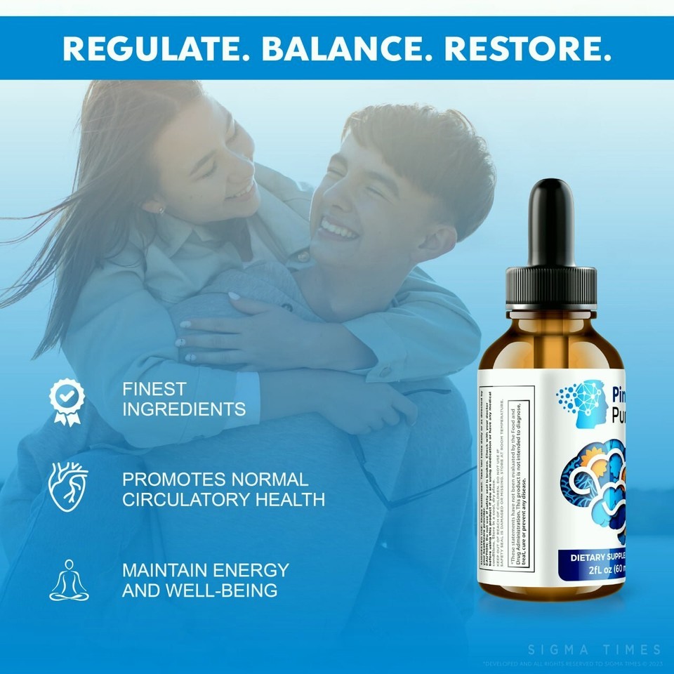 (5 Pack) Pineal Pure Brain Health Drops for Cognitive Health & Wellness ...