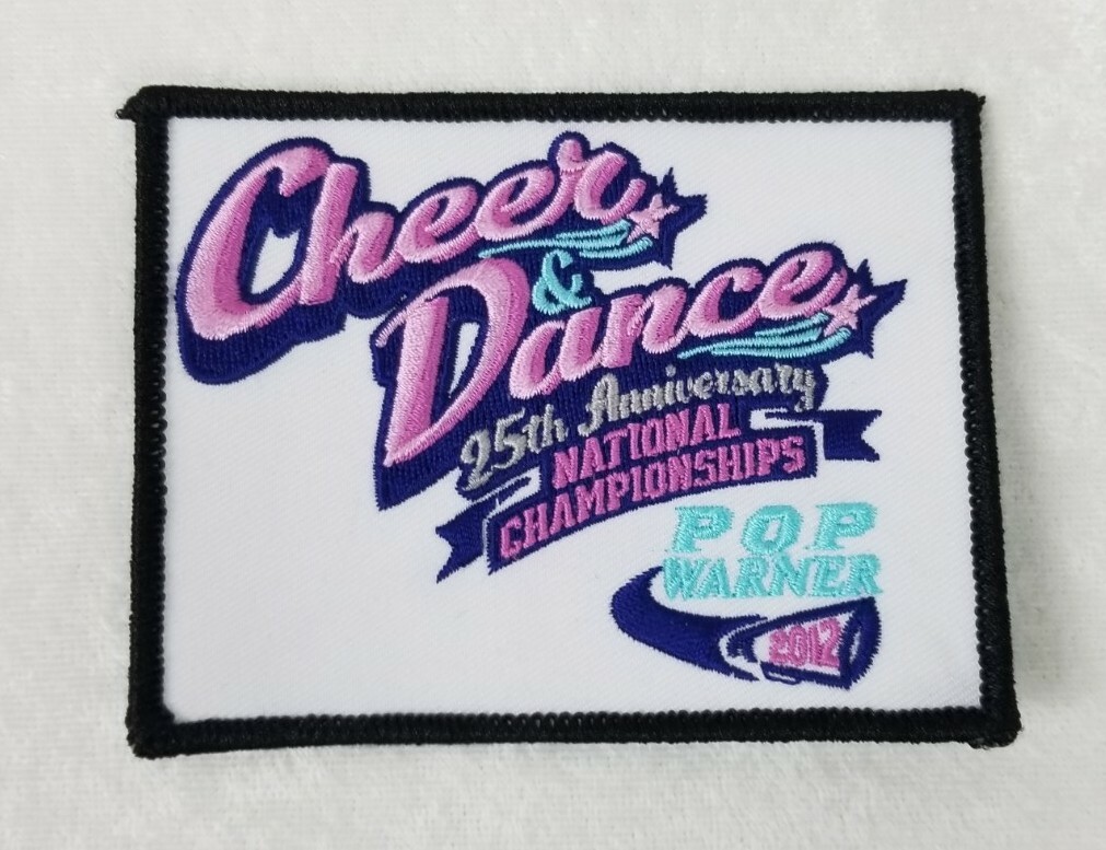 Pop Warner Logo Cheer Dance 25th Anniversary Championships Iron-on ...