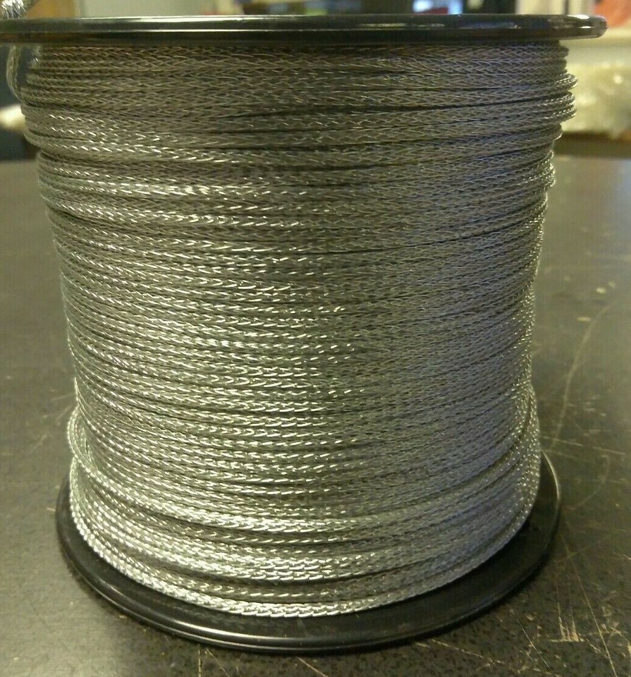 (1 SPOOL)W16A-1 #6 Braided Steel Wire 625' | eBay