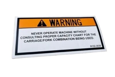 WARNING SIGN STICKER 9132-3030 | eBay