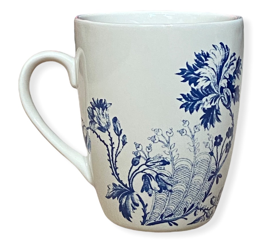 Ceramic Blue Flowers Coffee Mug Cream Tea Coffee Floral Cup | eBay UK