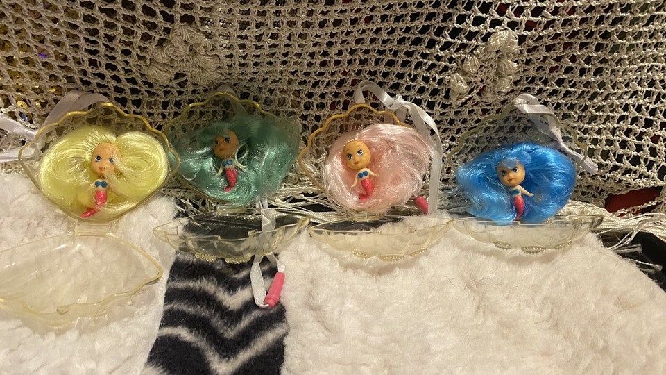 4 Vintage Liddle Kiddle Mermaid Dolls in Shells!! | eBay