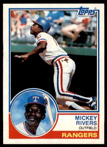 1983 TOPPS MICKEY RIVERS TEXAS RANGERS #224 | eBay