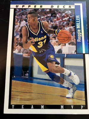 1993-94 TM11 Upper Deck Reggie Miller Indiana Pacers Team MVP Insert | eBay