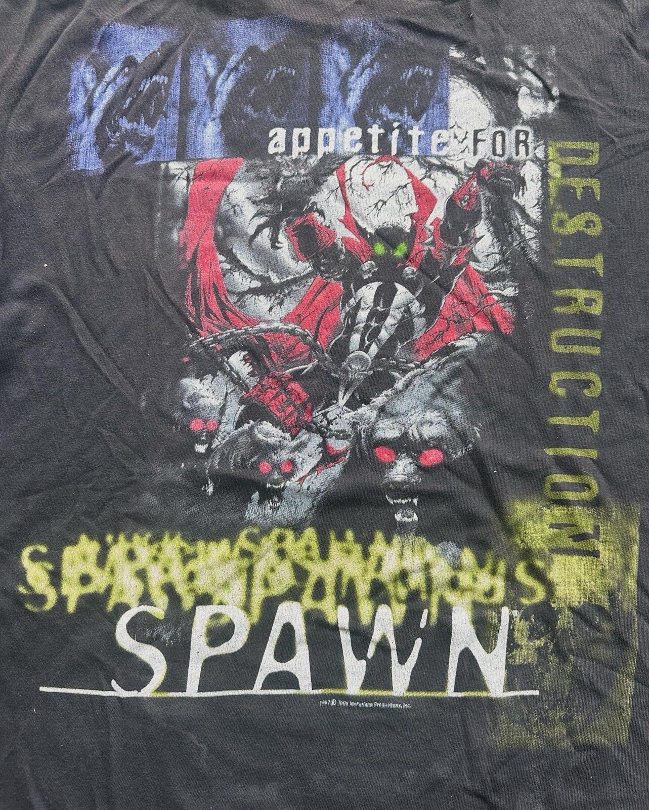 RARE Vintage 1997 Spawn Movie Todd McFarlane 90s Shir… - Gem