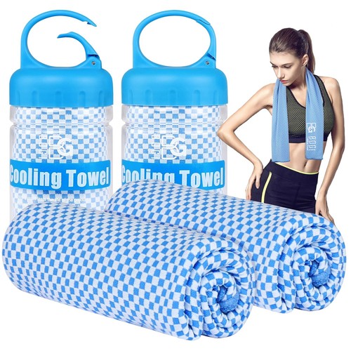 Cooling Towel 2 Pack Cooling Towels for Neck and Face 40"x12" Ice Towel ...