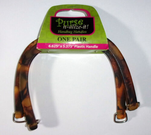 6.625" x 5.375" Purse N-Alize-It arched tortoise shell handbag tote bag ...