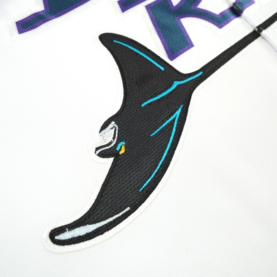 Wade Boggs 1999 Tampa Bay Devil Rays Men's Home White Throwback Jersey ...