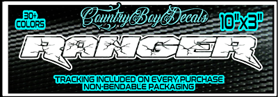 RANGER 10" Vinyl Decal Sticker TRUCK Danger Utv Hated Boost Lowered ...
