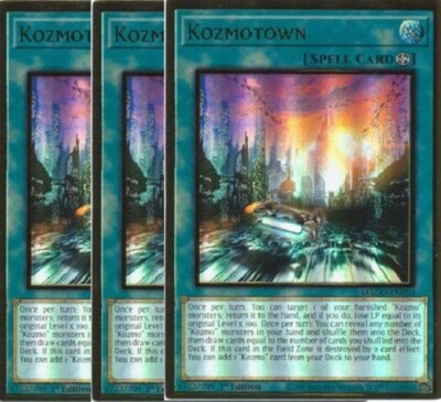 Yugioh Kozmotown x 3 - 1st Edition Premium Gold Rare NM - Free ...