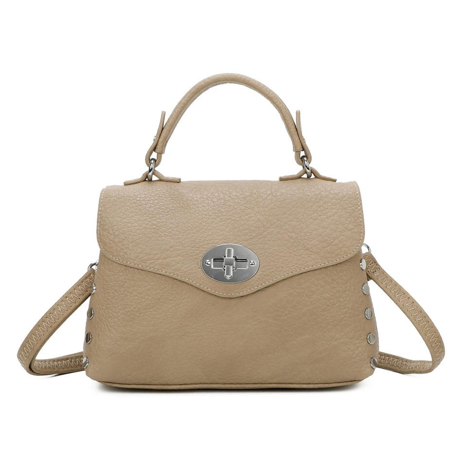 Ladies Twist Lock Grab Handle Bag Women Crossbody Strap Shoulder ...