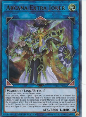 YUGIOH HOLO CARD ARCANA EXTRA JOKER CT15-EN006 LIMITED EDITION | eBay