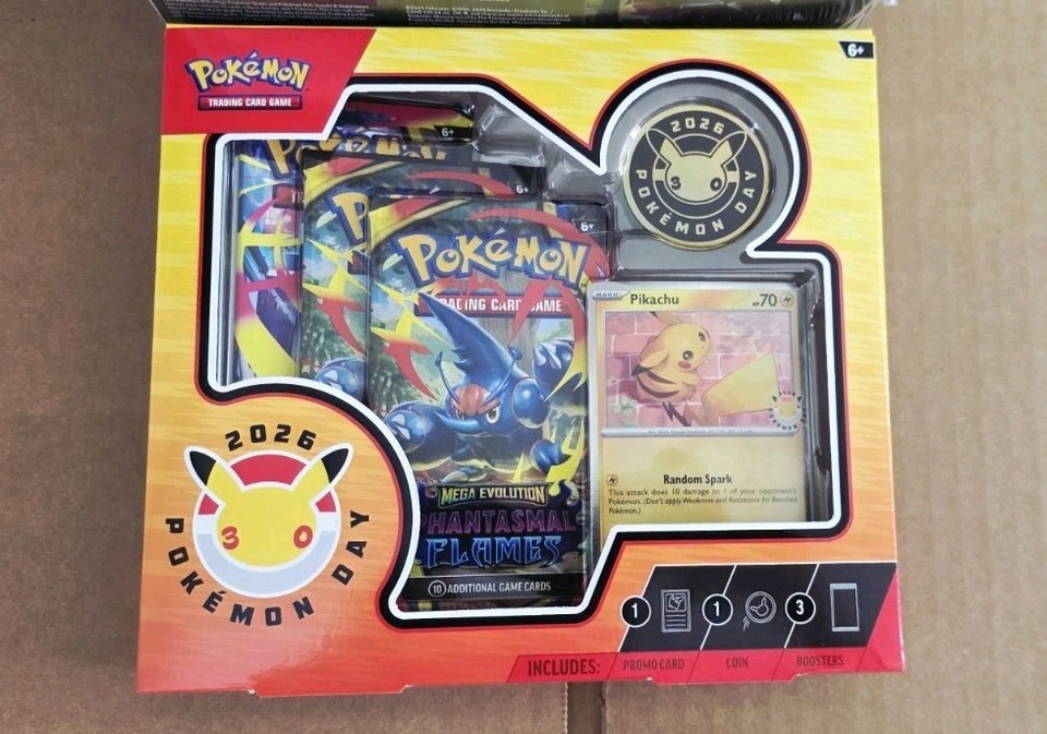 2025 Pokémon Card Collector Treasure Chest Lunch Box & Pokémon Day 2026 ...
