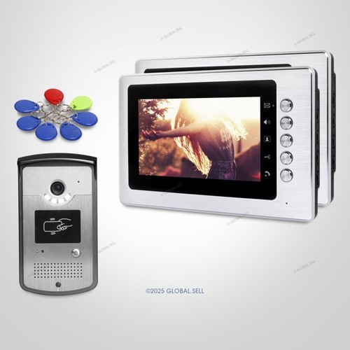 7" Video Door Entry Call System with Mute Mode for Home Security for ...
