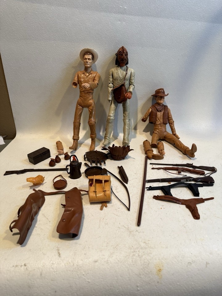 Marx Johnny West Geronimo Doll Lot w/ accessories Western Cowboy | eBay