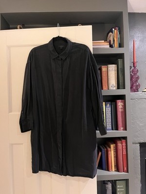 COS Navy Blue Shirt Dress Size 42 | eBay UK