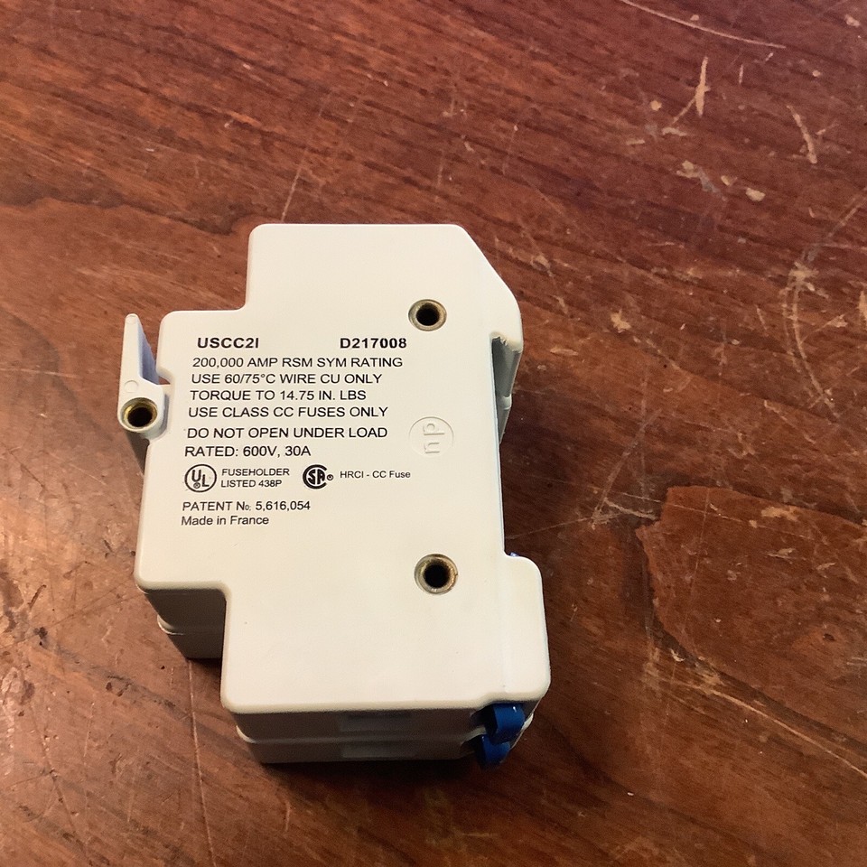 Ferraz Shawmut USCC2I 2-Pole 30A 600V Ultrasafe Fuse Holder | eBay