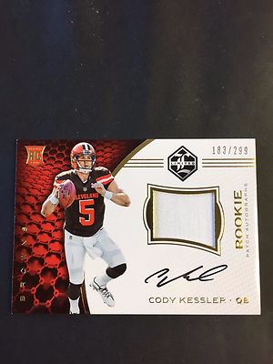 2016 Panini Limited Cody Kessler Cleveland Browns Rookie Patch Auto #D ...