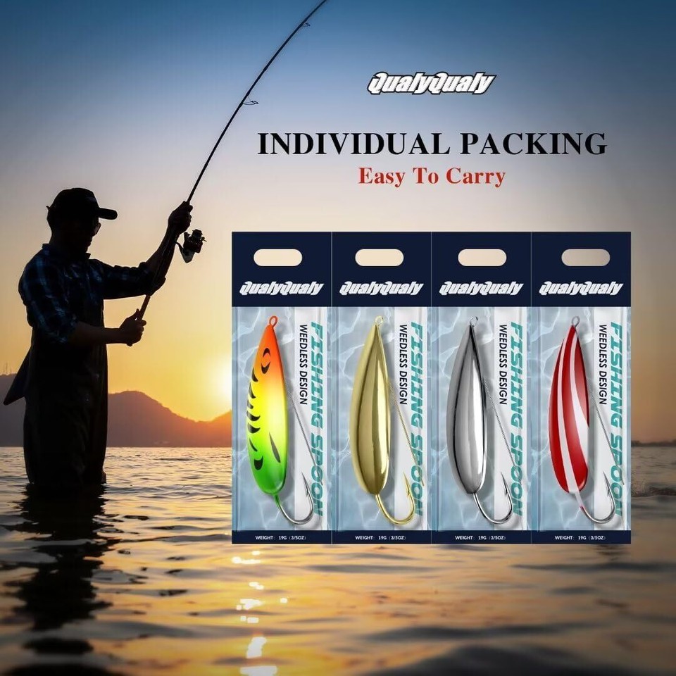 Minnow Weedless Wonder Spoon Fishing Lures Hard Bait Redfish Bass Tourt ...