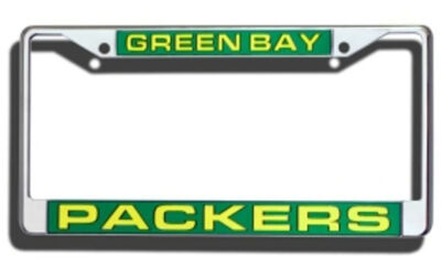 Green Bay Packers License Plate Frame Laser Cut Chrome | eBay