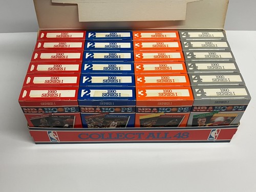 1990 NBA HOOPS COLLECT A BOOKS BOX (6 Complete Sets All with Michael ...