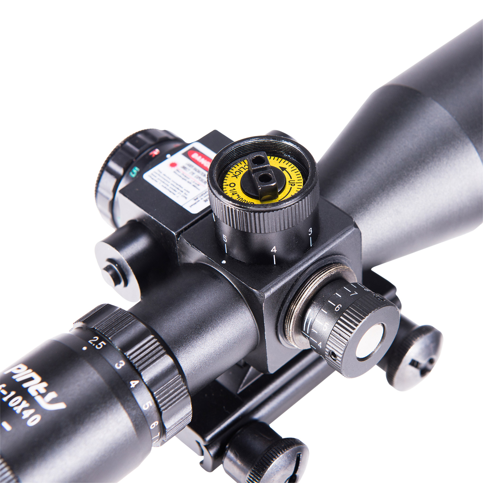2.5-10x40 Rifle Scope Mil-dot Red Green Dual illuminated Red Laser ...