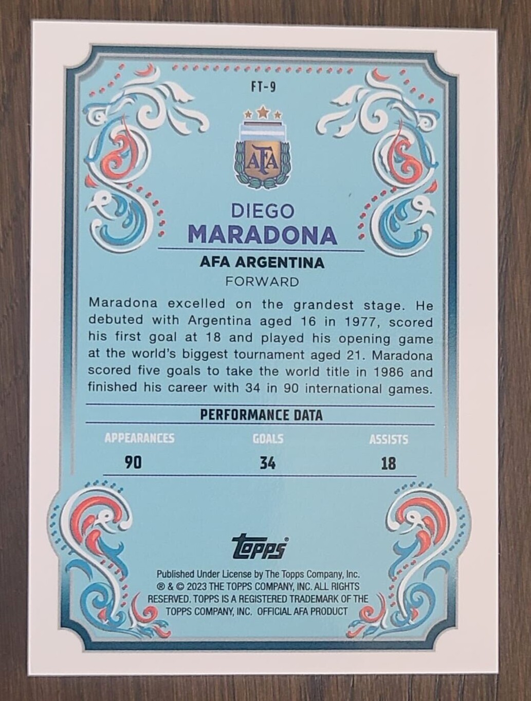 Diego Armando Maradona 2022-23 Topps Fileteado soccer Argentina | eBay
