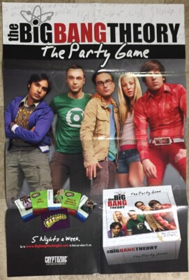 the BIG BANG THEORY THE PARTY GAME advertising Poster Sheldon Penny ...