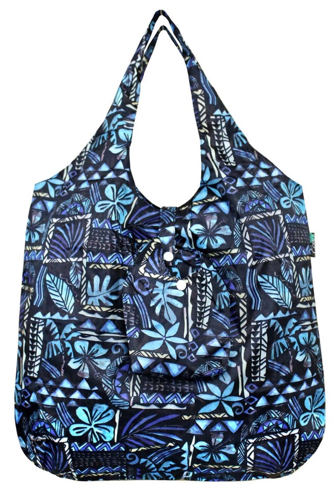Lialoha Hawaii Eco Islands Reusable Heavy Duty Nylon Grocery Tote Bag ...