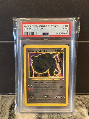 PSA 2 Shining Steelix 2002 Neo Destiny Secret Rare 112/105 WOTC Pokémon ...